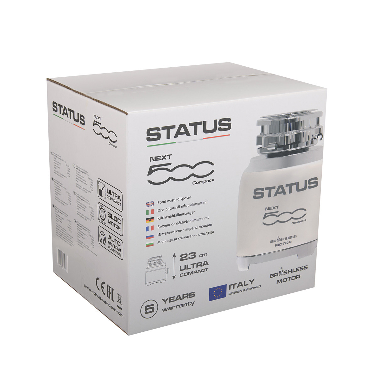 Мелница за отпадъци Status NEXT 500 Compact | Aspirator.bg - Кухненски ...